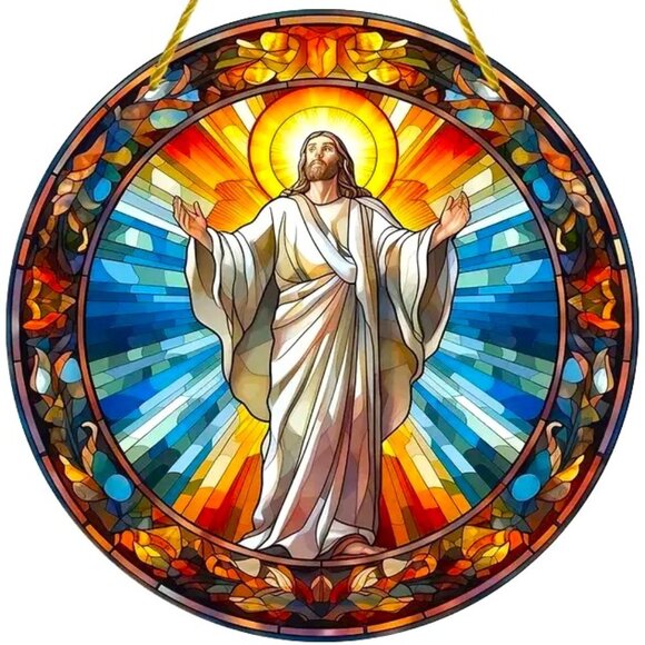 Suncatcher Jesus | Accents | Suncatcher Jesus Religious Christian ...